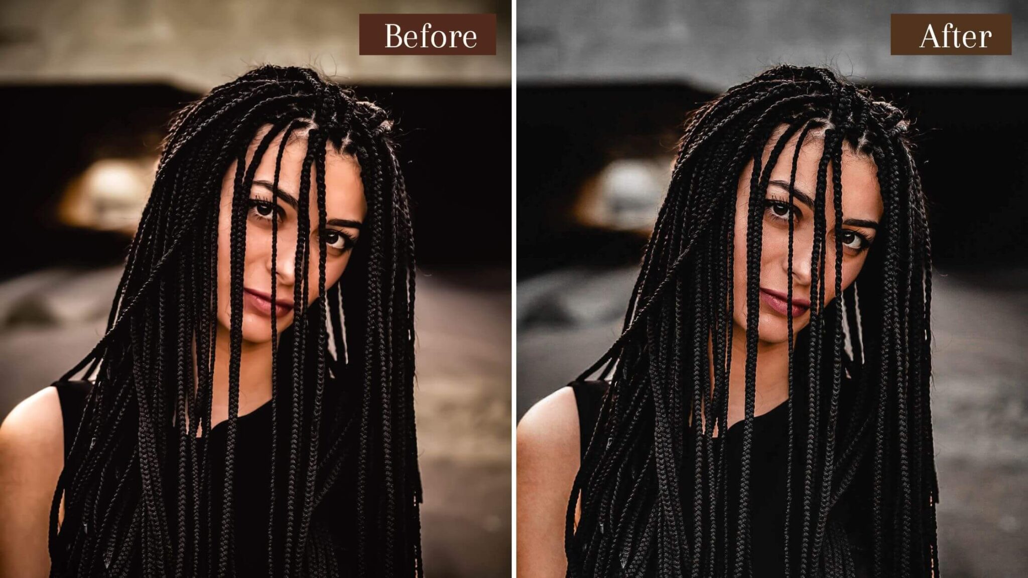 True Black Presets Lightroom Mobile & Desktop Minimal Black Filter ...